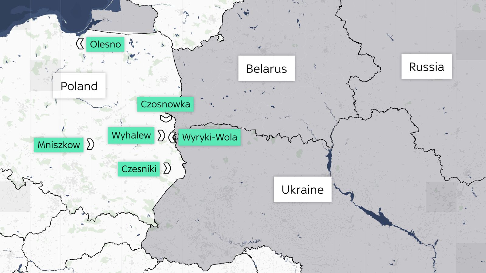 Flight tracking shows NATO response to Russian incursion in Poland | World News | Sky News