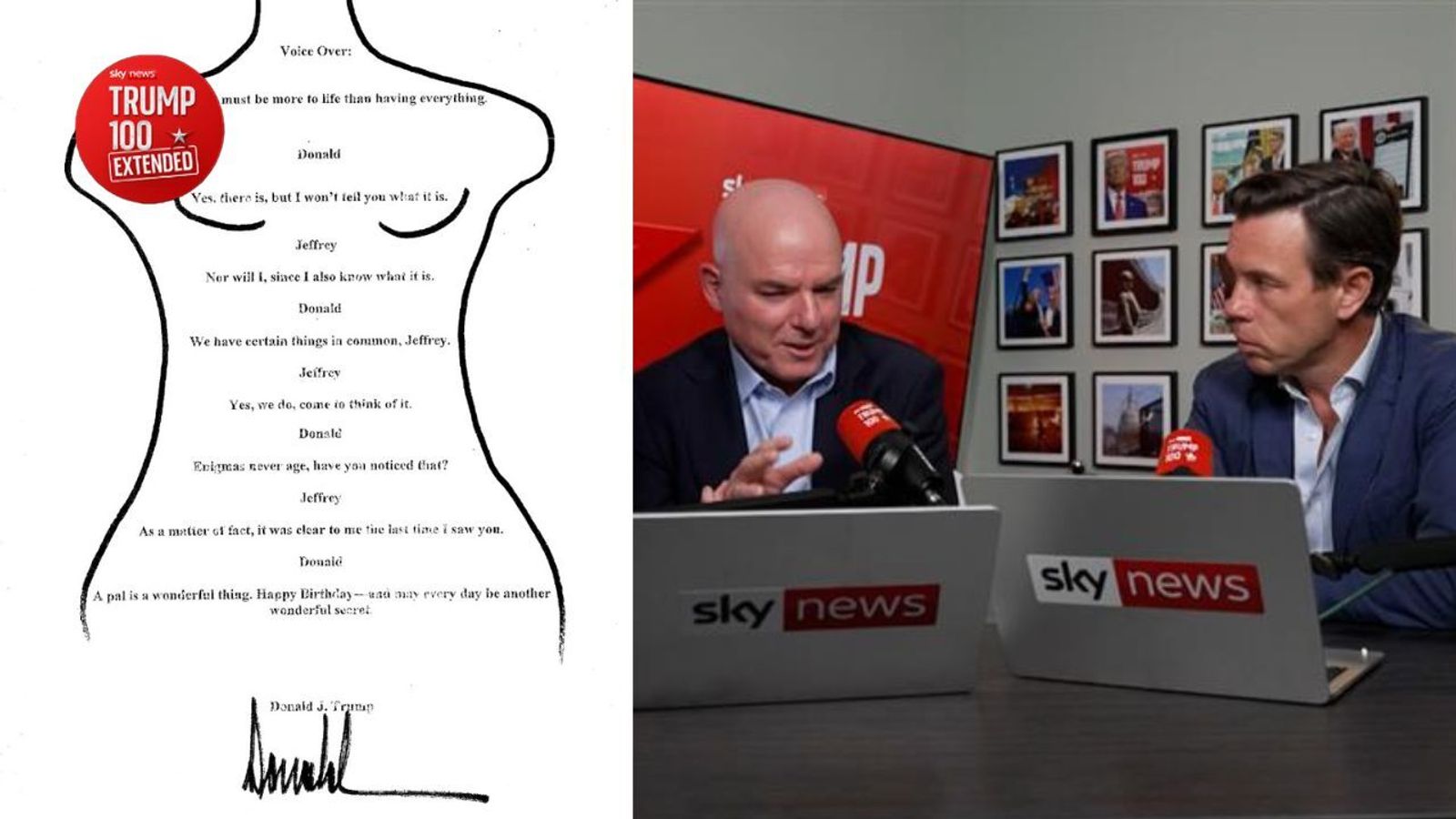 Alleged birthday message from Trump to Epstein emerges - what do we know? | News UK Video News ...