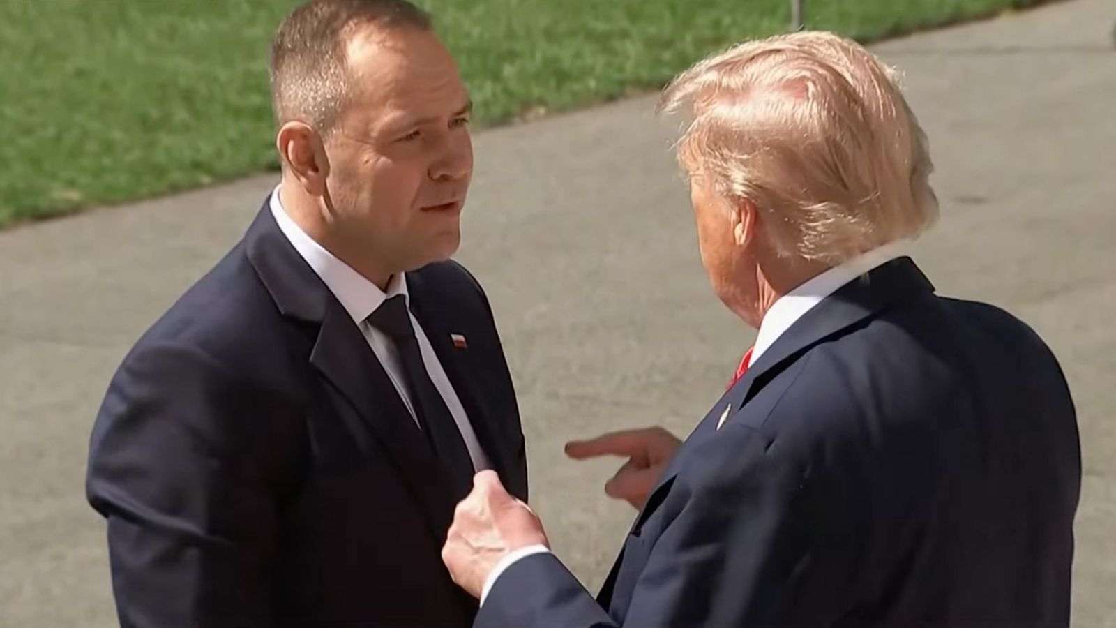Trump meets with Poland's new president at the White House | News UK Video News | Sky News