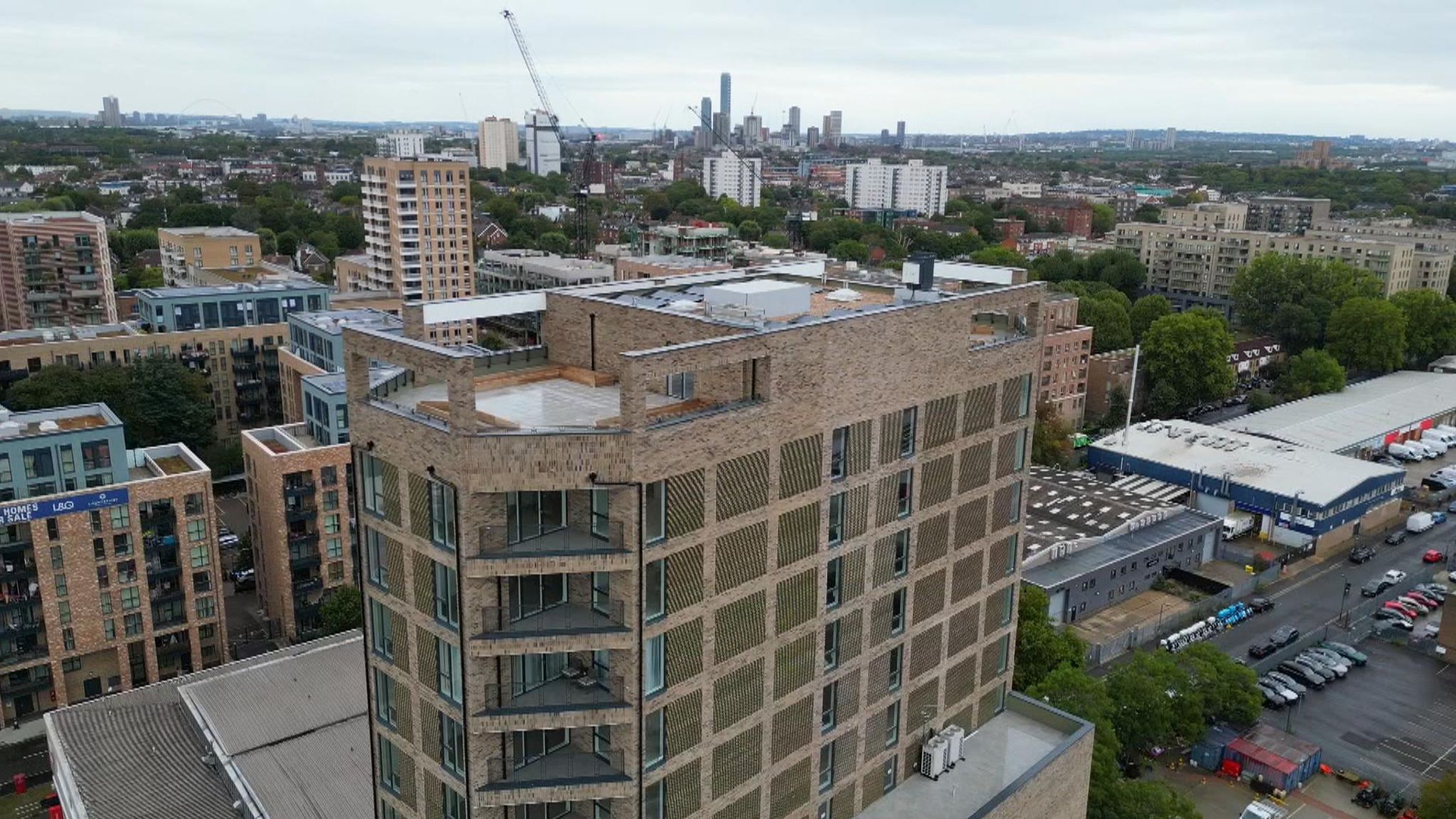 Hundreds of empty flats that developers say sum up UK's housing crisis ...