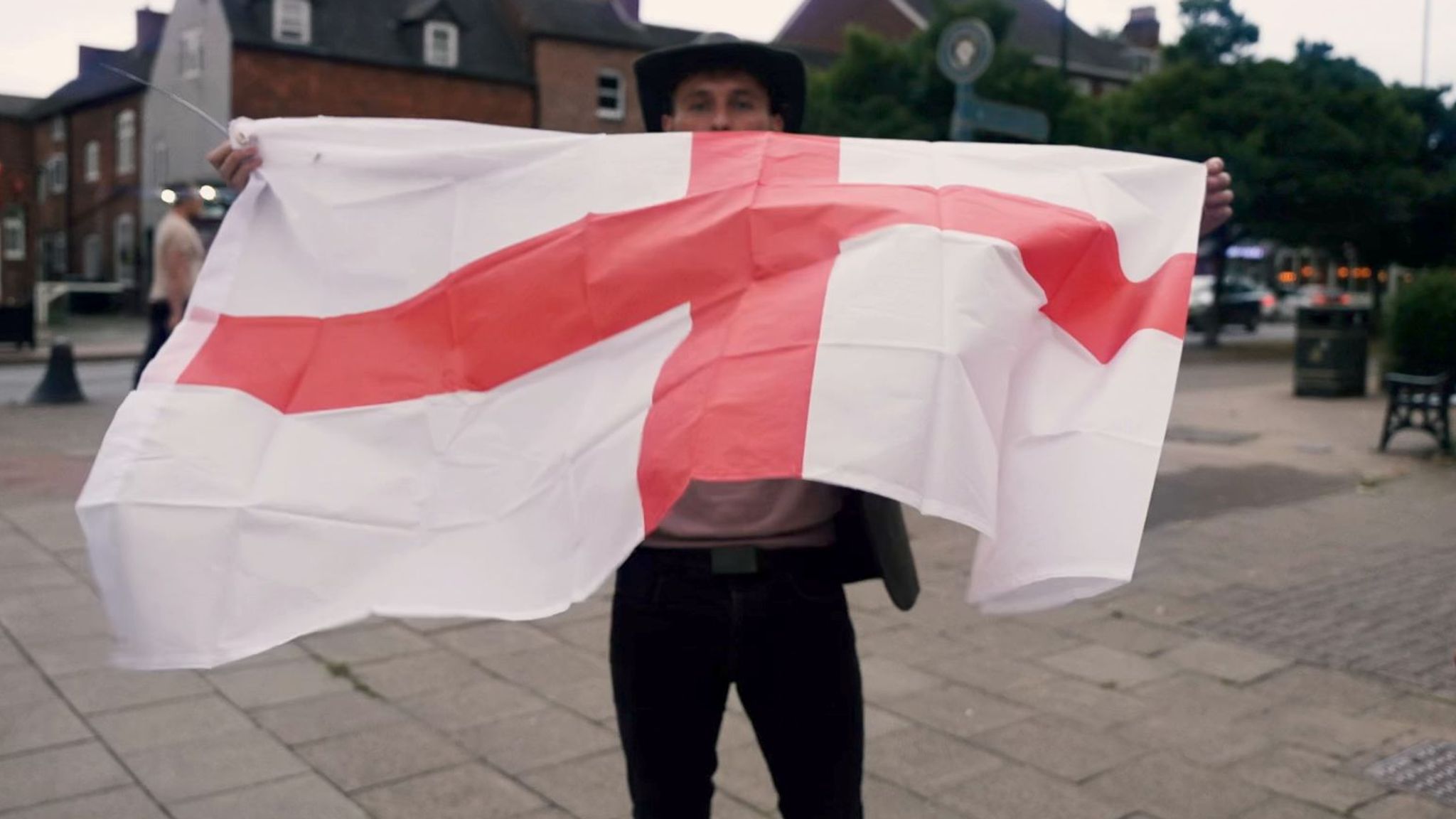 On the streets with England's flag-raisers - as one claims link to ...