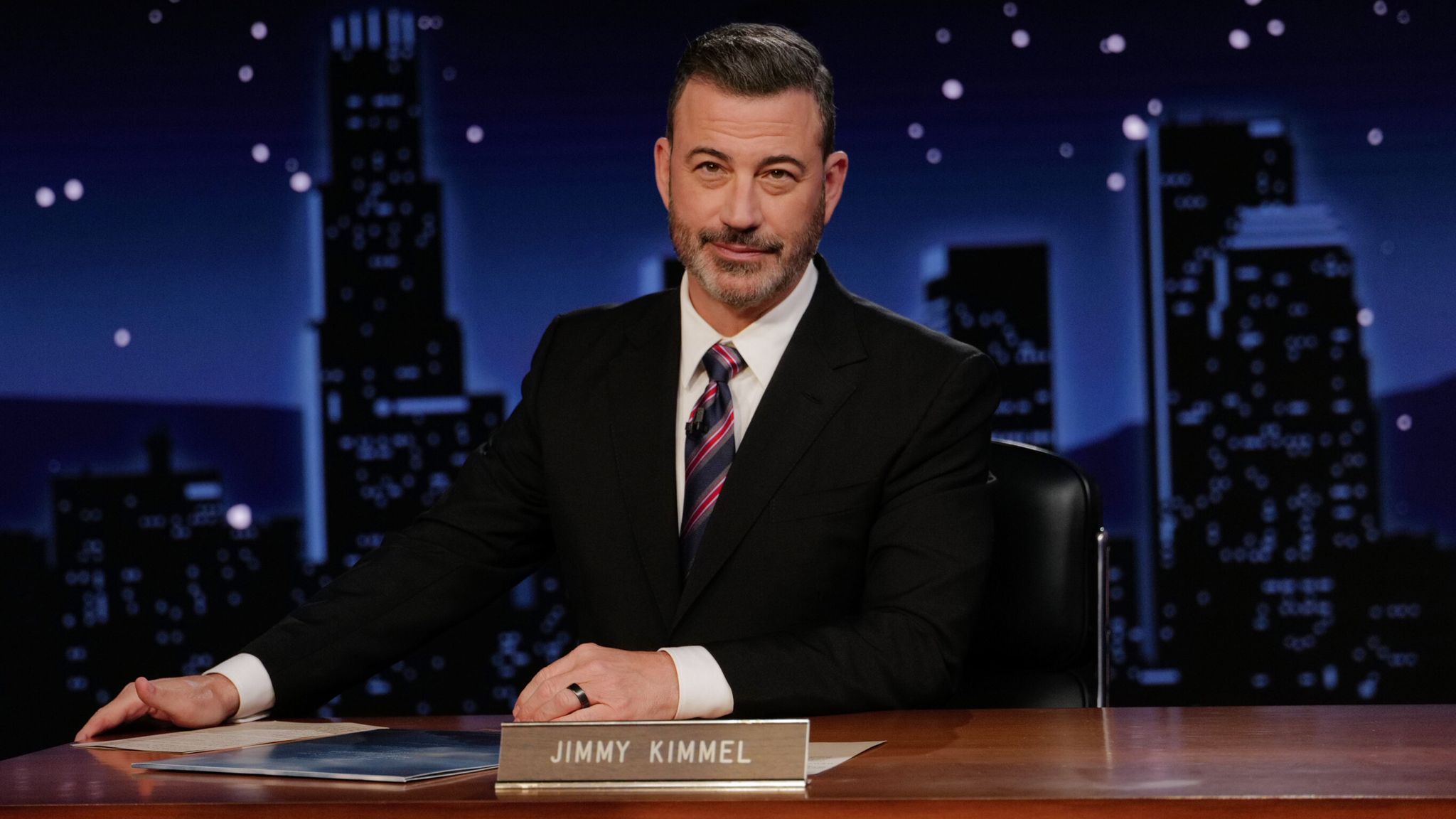 'Tyranny is booming': Jimmy Kimmel targets Trump in alternative ...