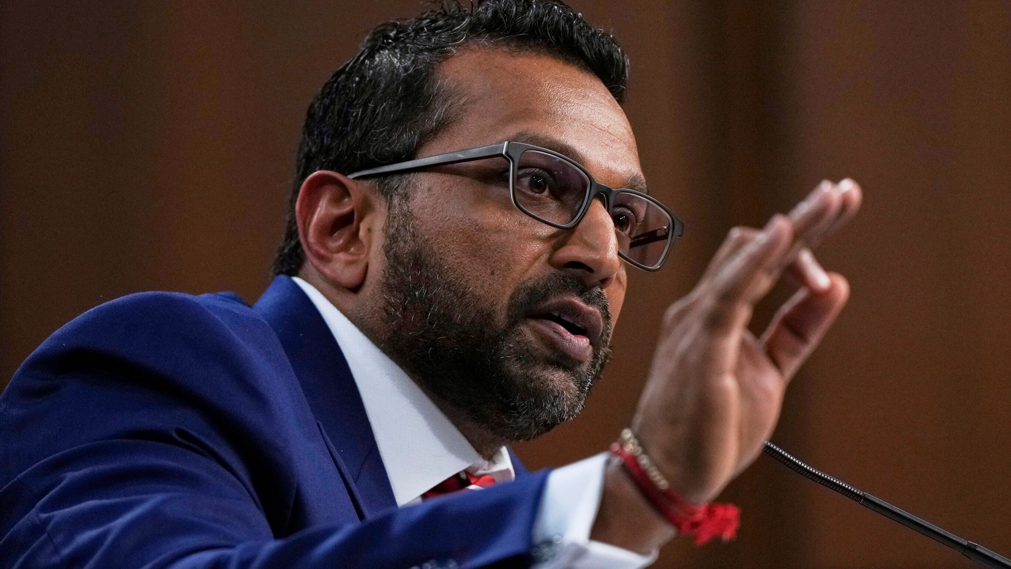 FBI director Kash Patel shouts at Democrat senators over Charlie Kirk ...