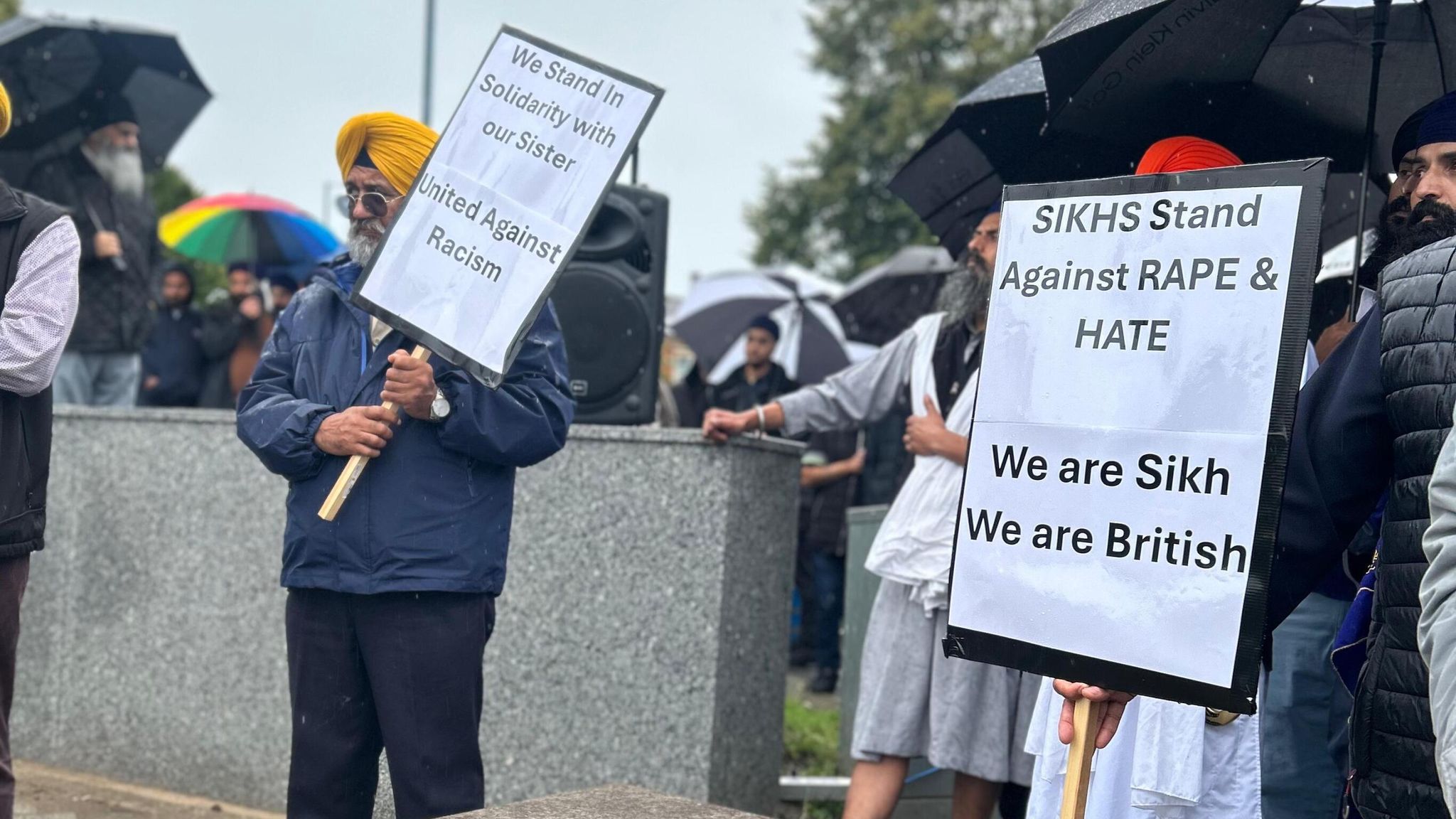 Hundreds gather to show solidarity with Sikh woman raped 'in racially ...