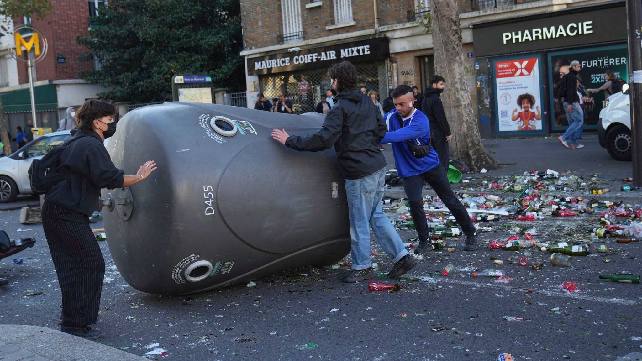 Riot police clash with 'Block Everything' protesters in Paris | World ...