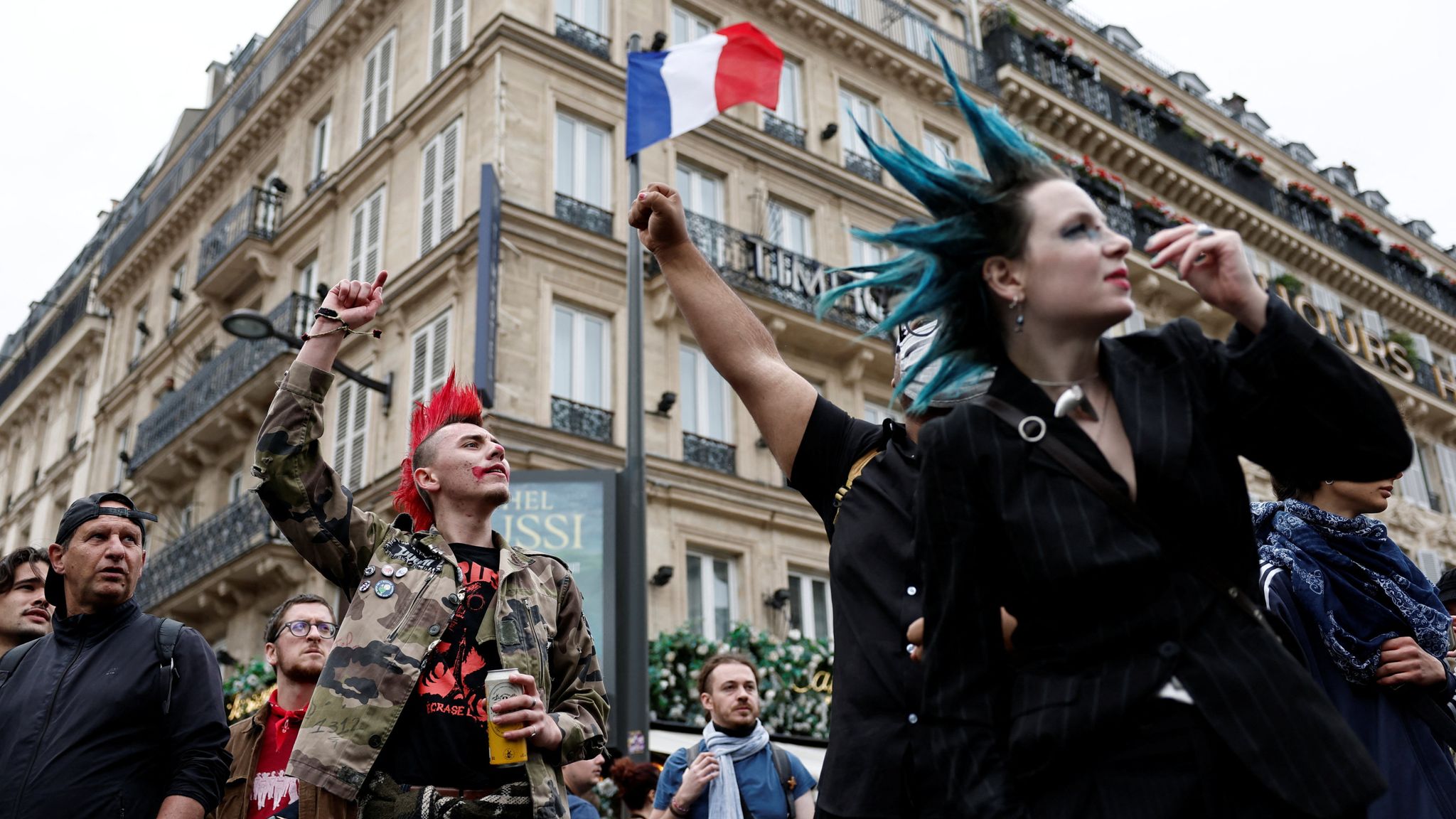 Riot police clash with 'Block Everything' protesters in Paris | World ...
