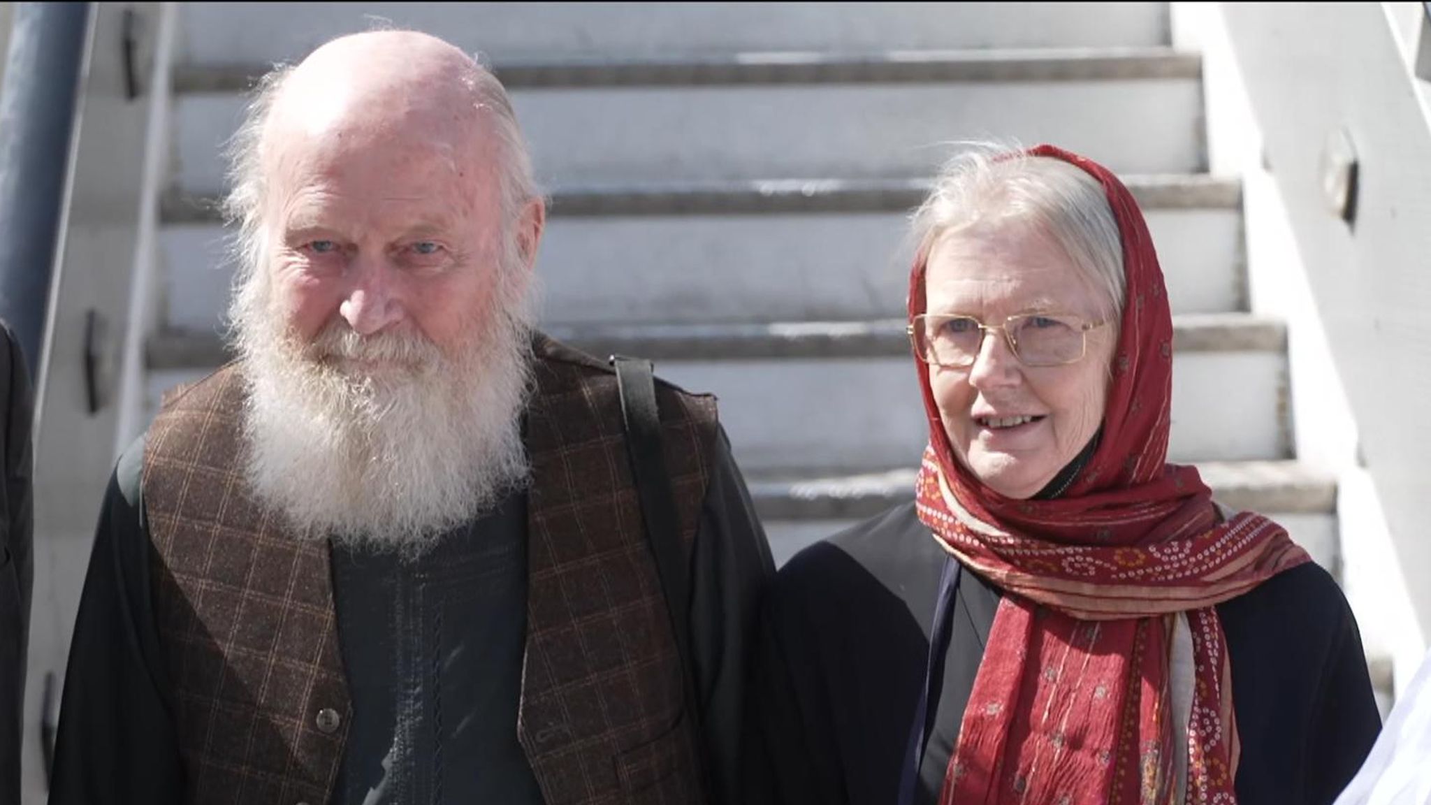 Elderly British couple held for months by Taliban reunited with daughter | World News | Sky News