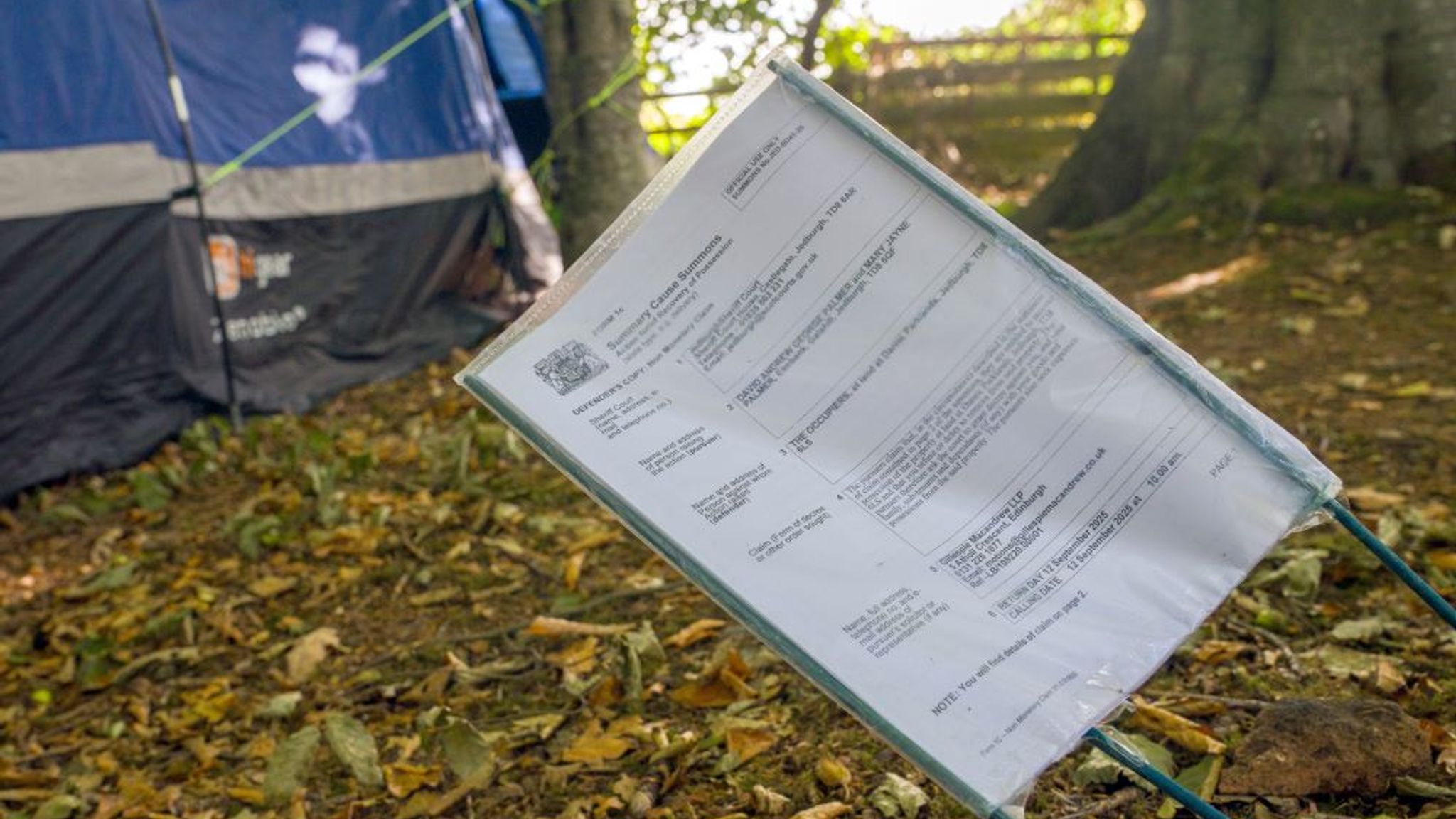 'African tribe' camping in Scottish woodlands vows to stay put despite ...