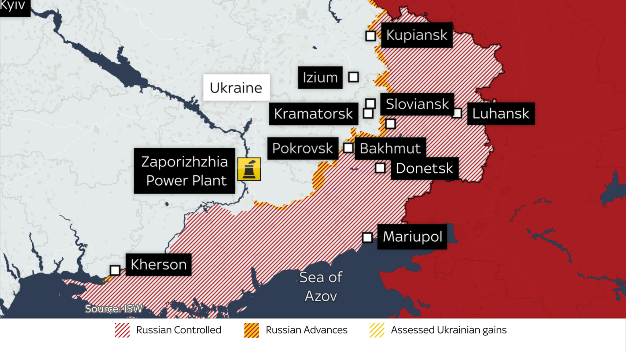 In maps: The battlefields of Ukraine, as Trump backs Kyiv to take back ...