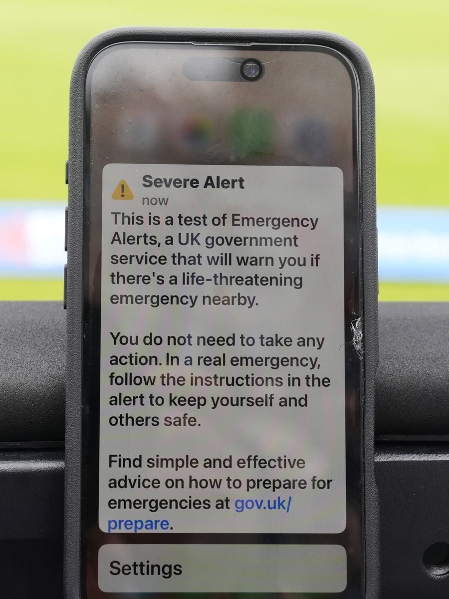 Millions of phones sound sirens as government tests emergency alert ...