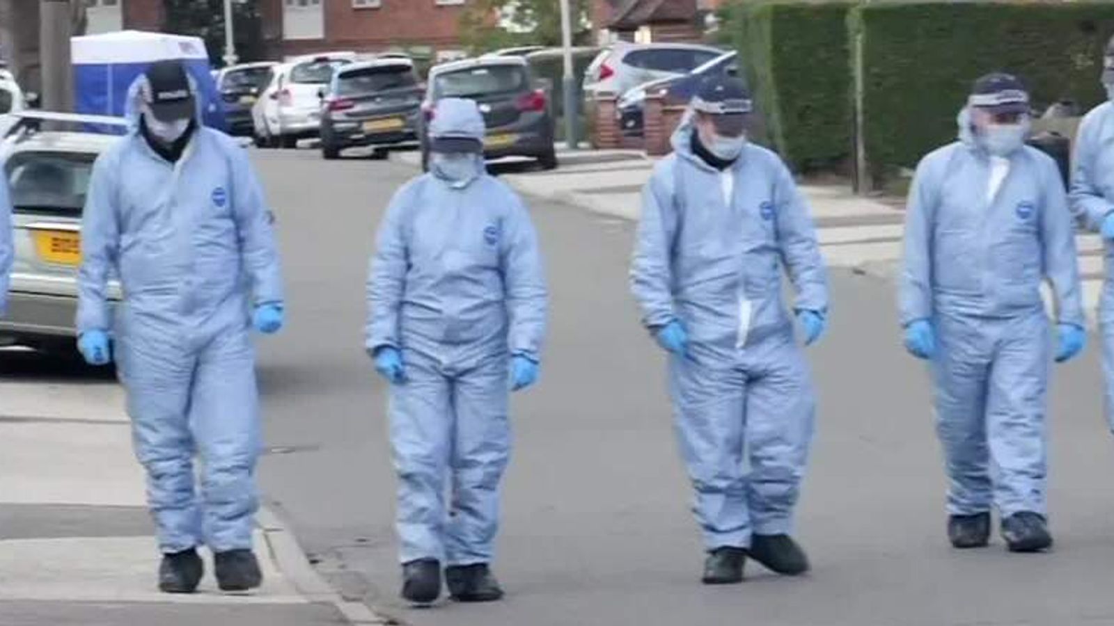 Police conduct evidence sweep after three people were stabbed in ...