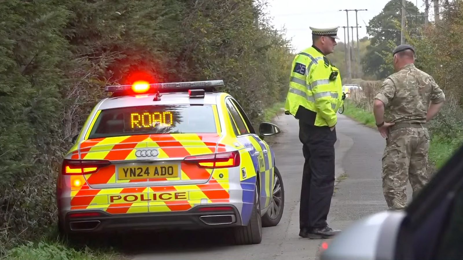 Live at scene of deadly helicopter crash | News UK Video News | Sky News