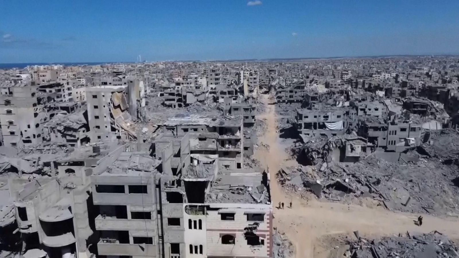 New drone footage shows devastating destruction in Gaza City | World ...