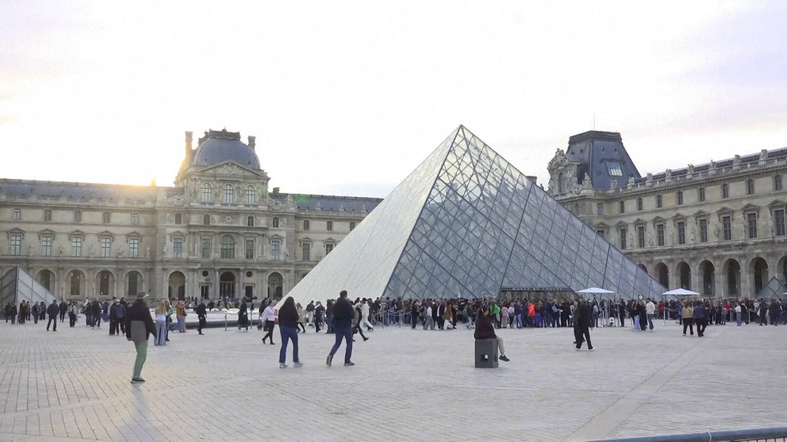 Louvre museum in Paris reopens after heist | News UK Video News | Sky News