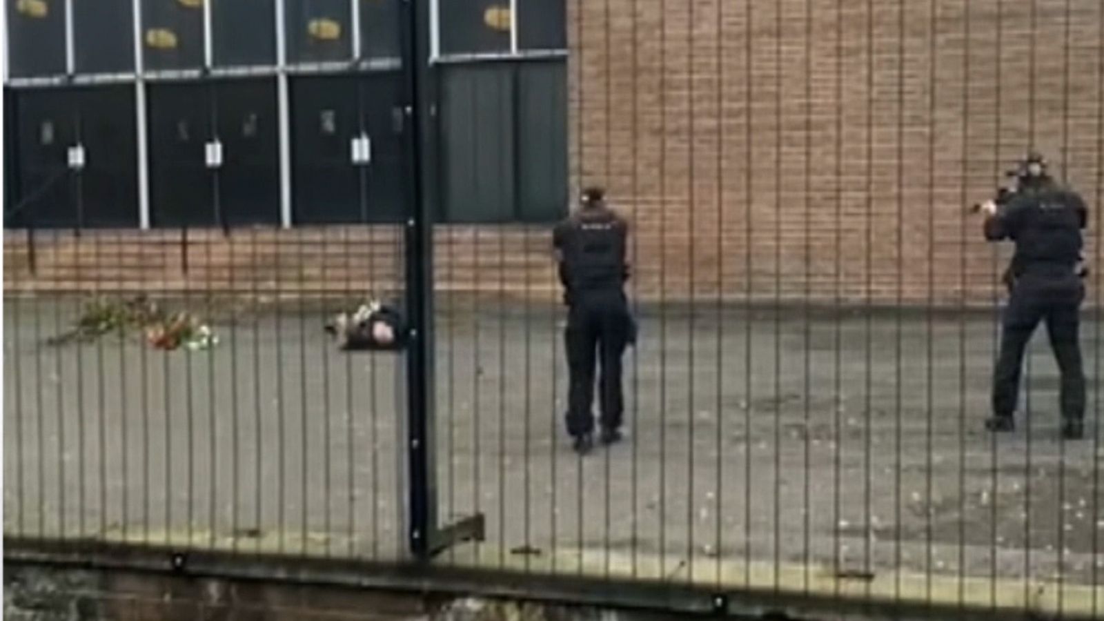 Manchester synagogue attack: Video shows 'suspect' on ground after ...