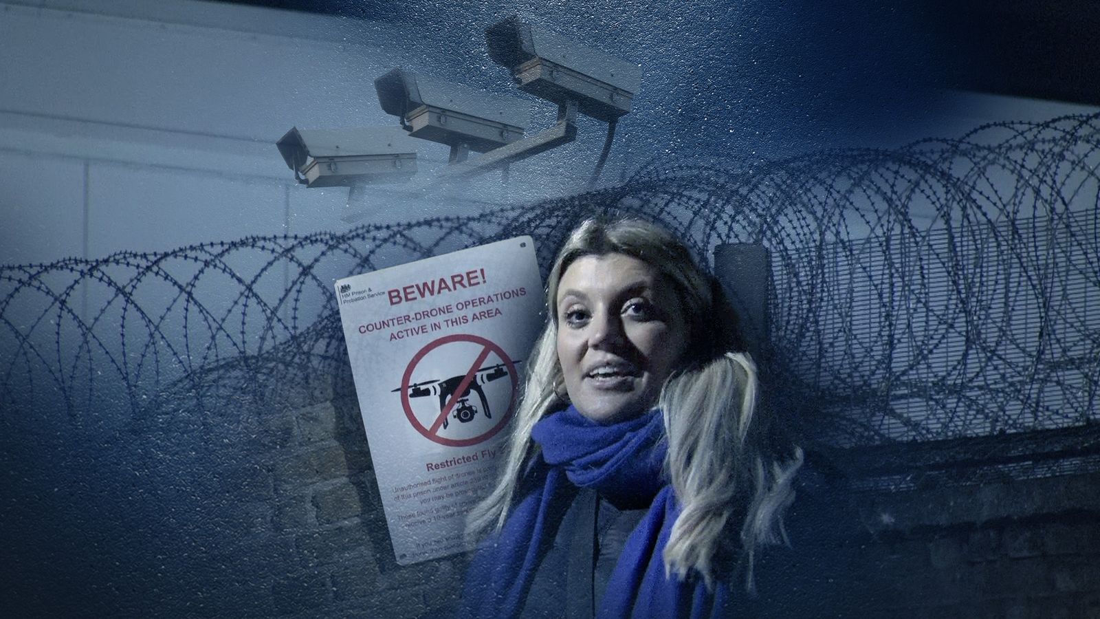 Sky News films drones dropping drugs into prison | News UK Video News ...