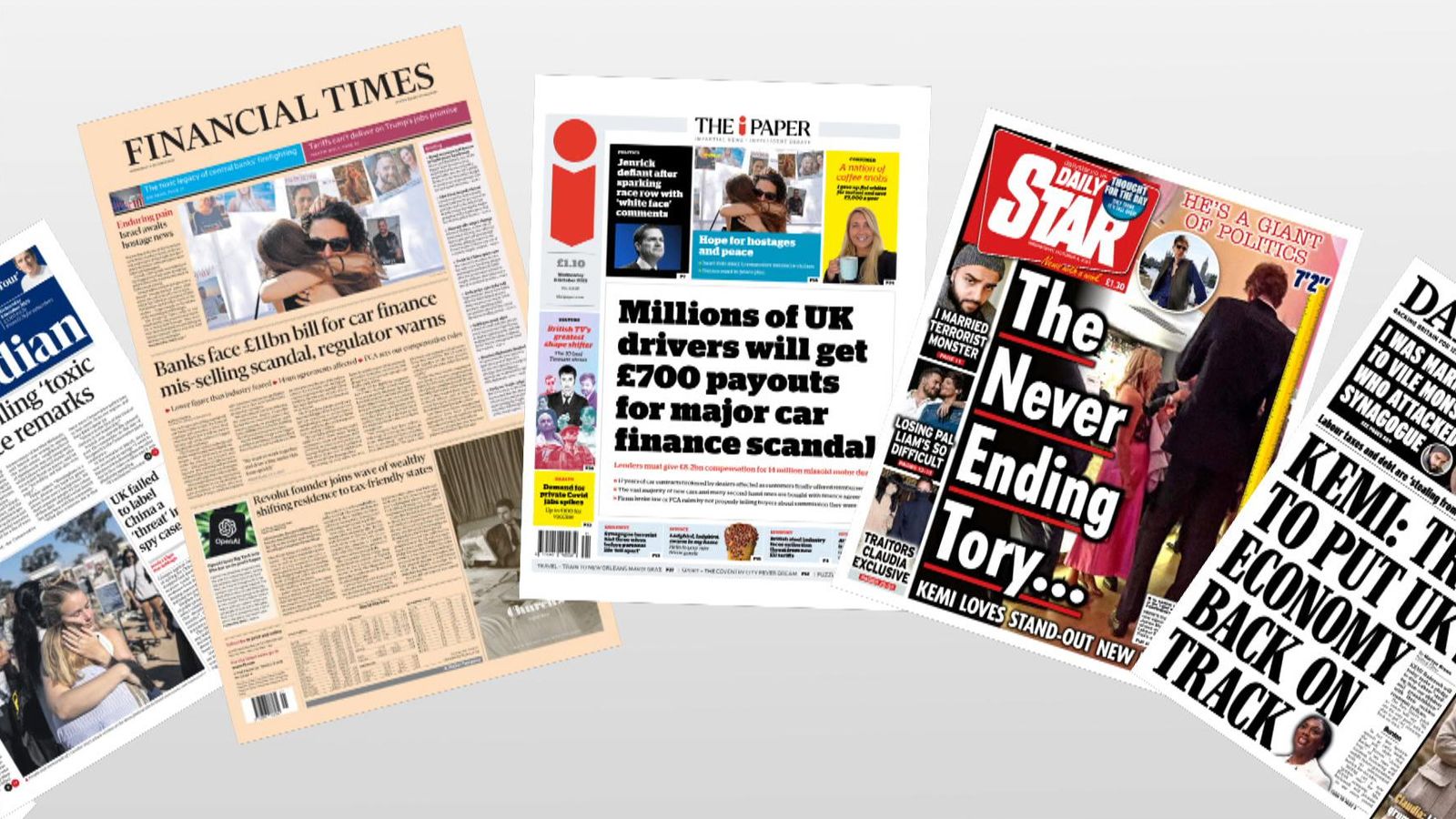 Wednesday's national newspaper front pages | UK News | Sky News