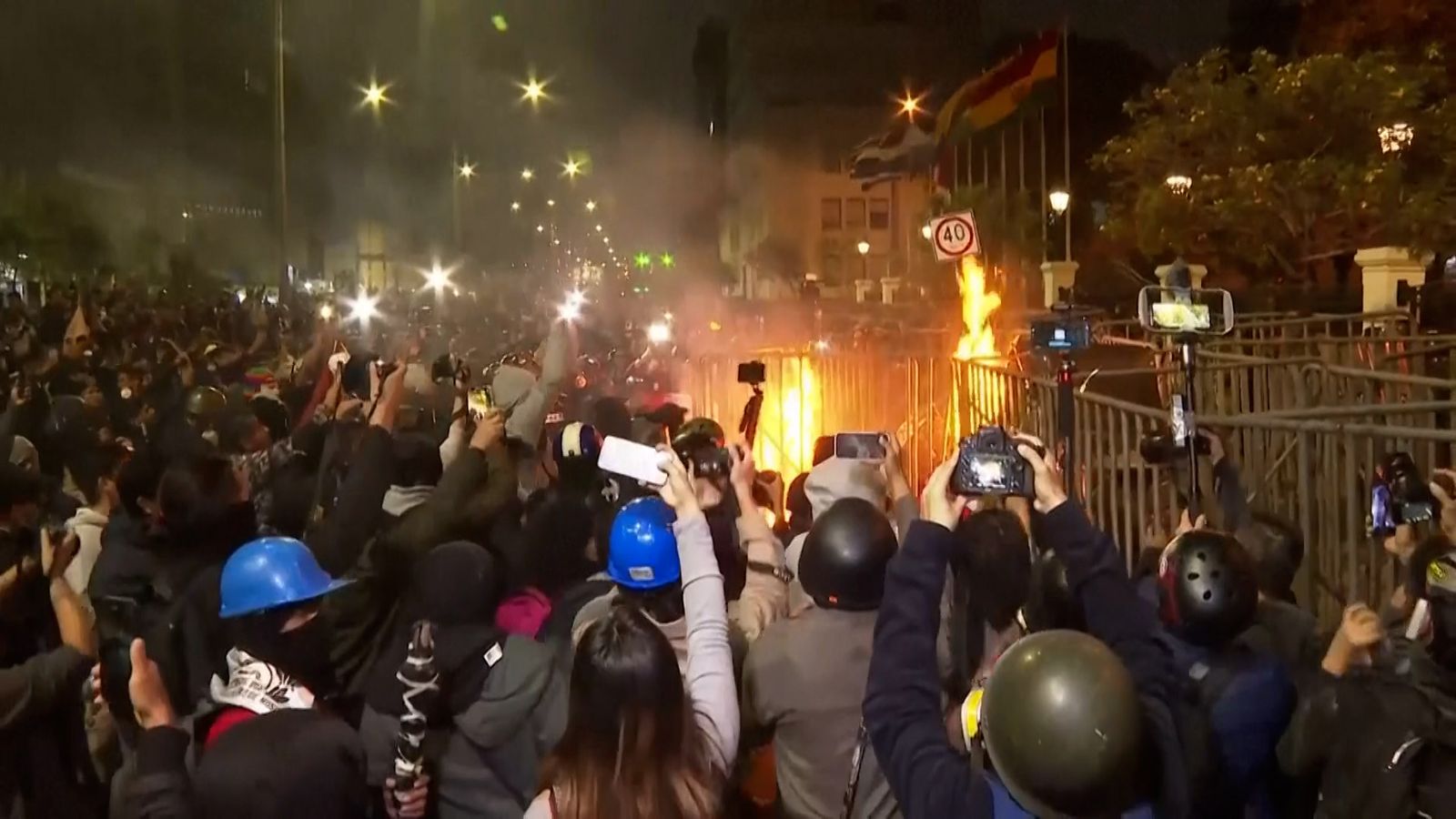 Violent protests break out in Peru as demonstrators clash with police ...