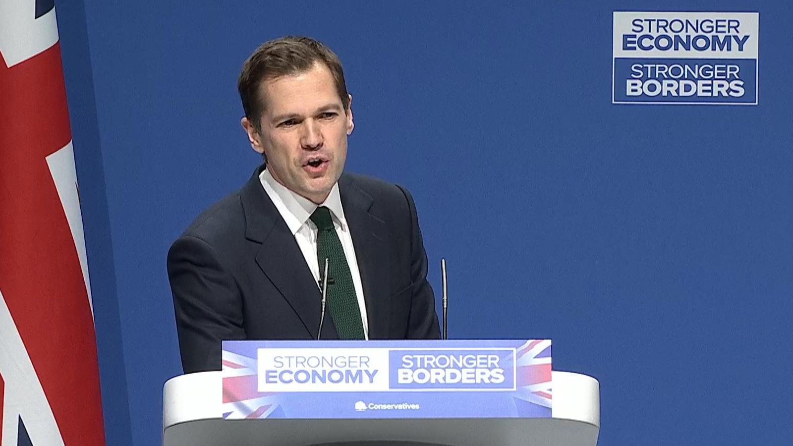 Robert Jenrick makes stirring speech to Tory faithful at party ...