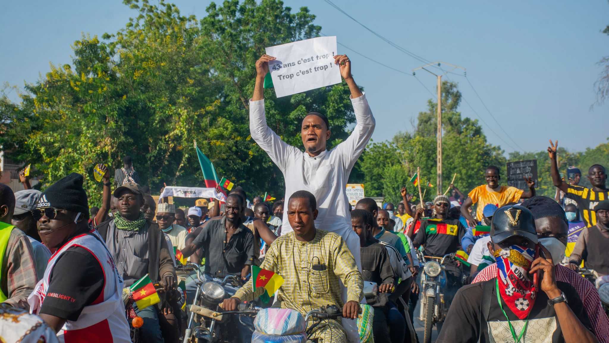Cameroon re-elects world's oldest president | World News | Sky News