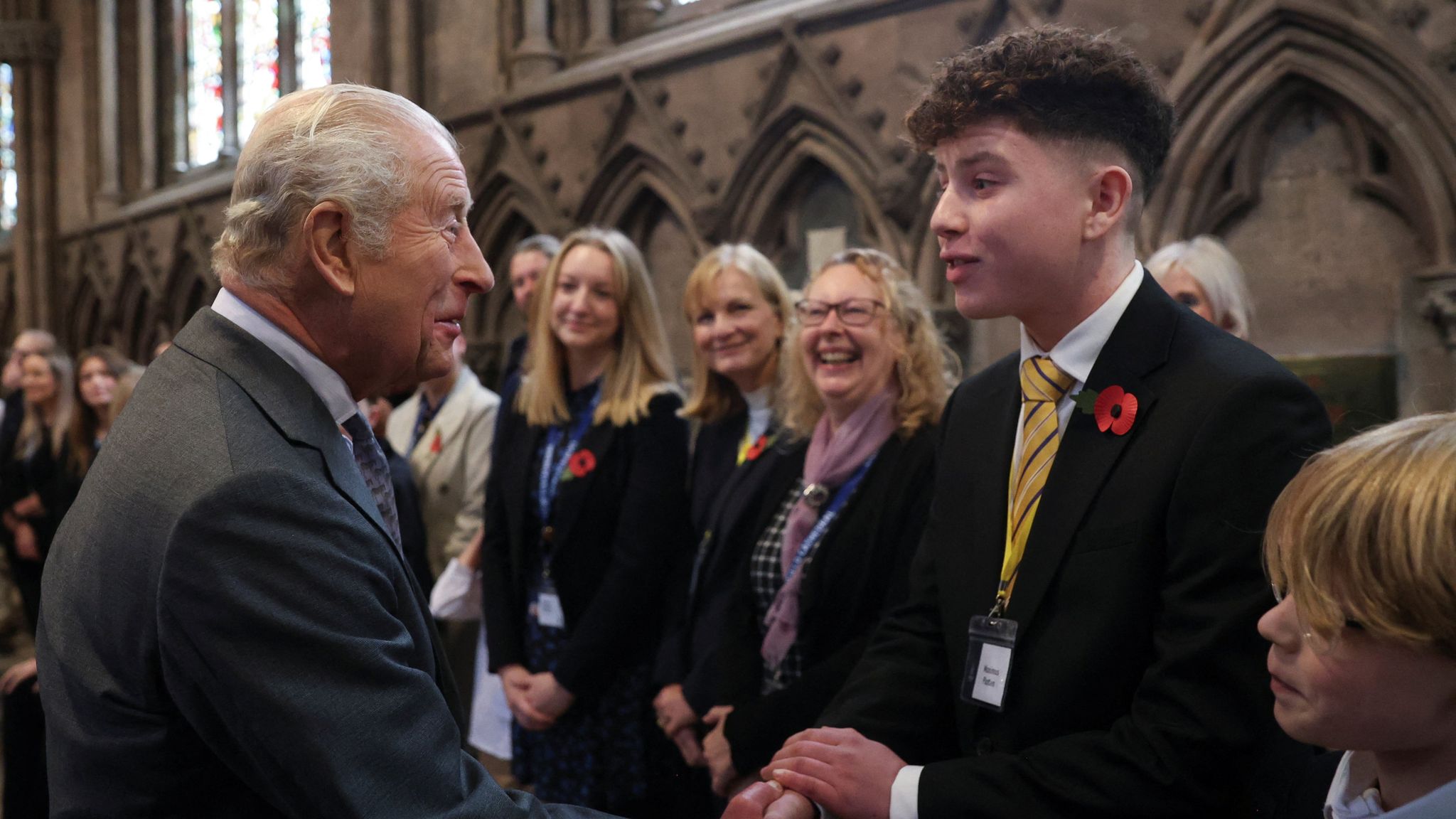 King heckled over Prince Andrew and Jeffrey Epstein during visit | UK ...