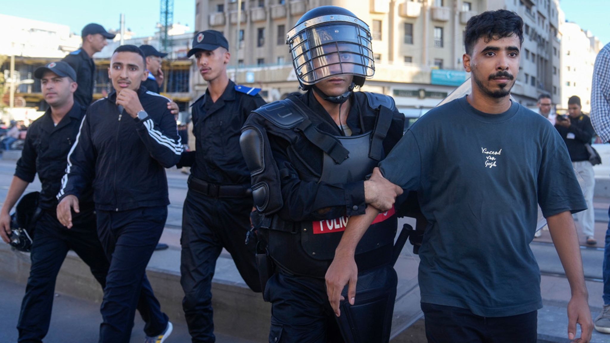 Hundreds of police officers injured as youth protests turn violent in ...