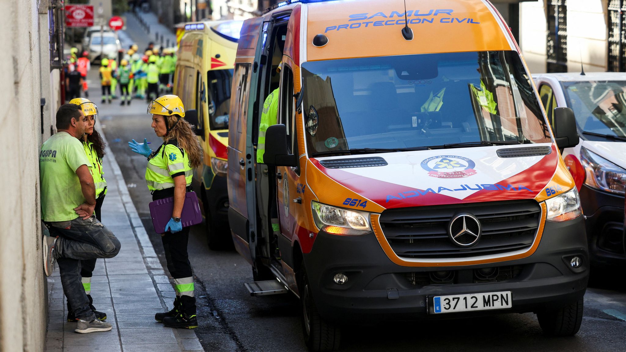 Four dead after six-storey building collapses in central Madrid | World ...