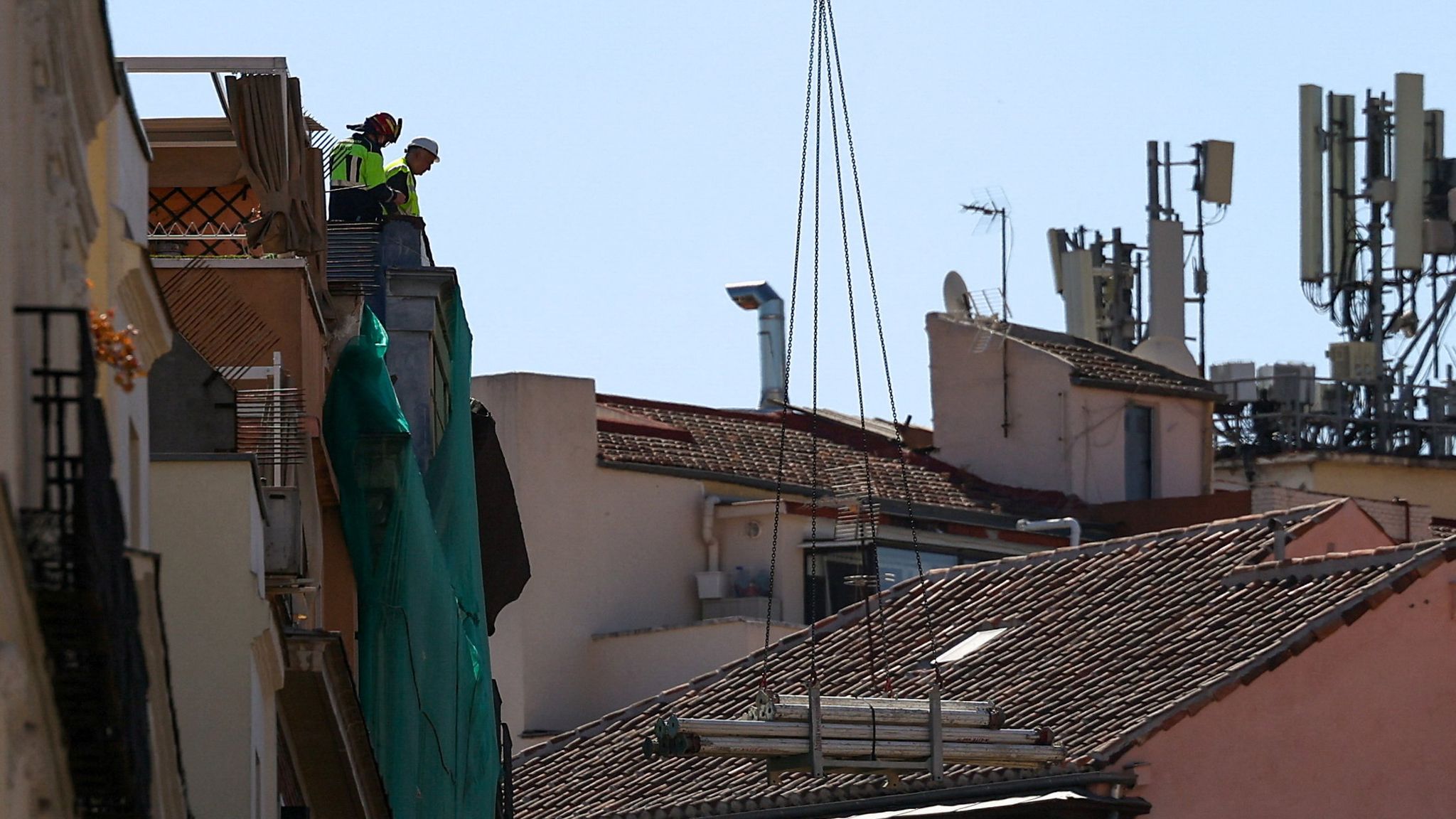 Four dead after six-storey building collapses in central Madrid | World ...