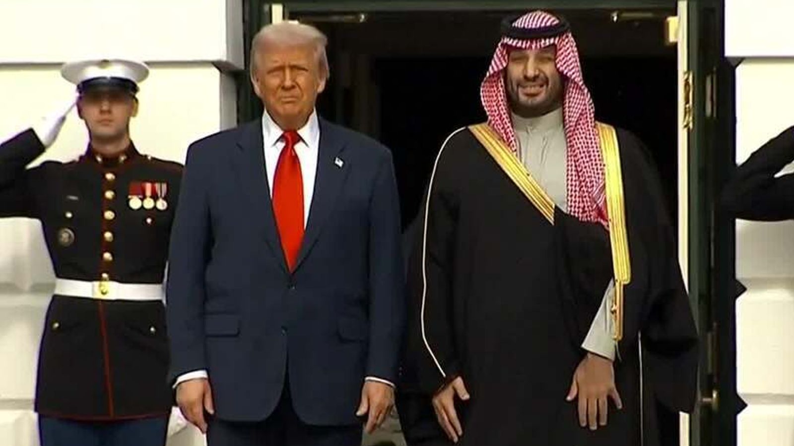 Donald Trump welcomes Crown Prince Mohammed bin Salman to the White ...