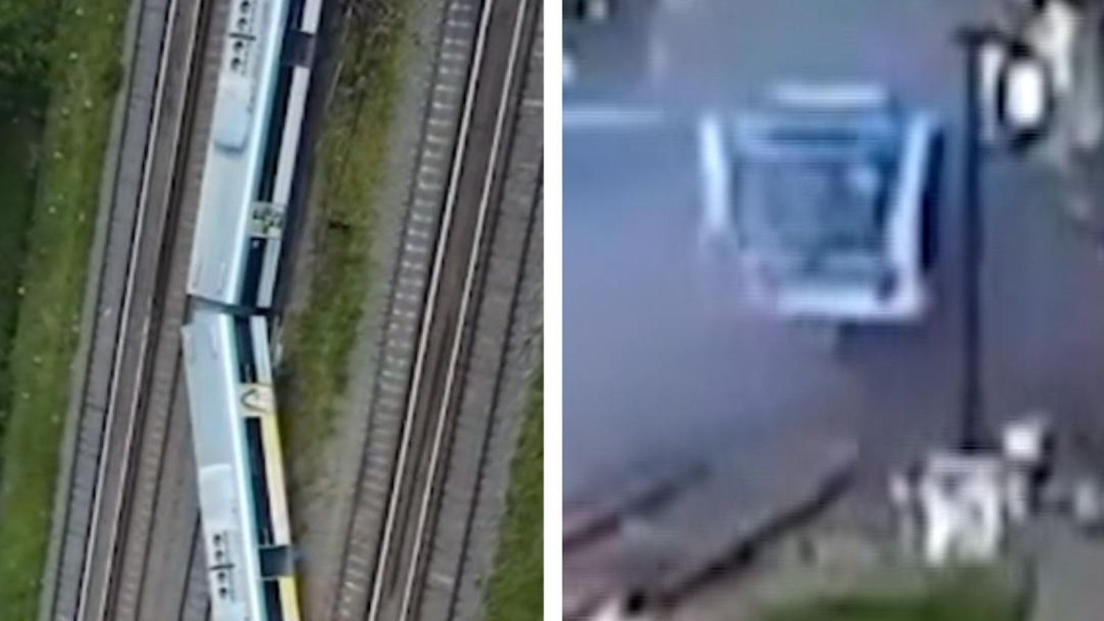 CCTV captures train derailment in Argentina which injured 19 people ...