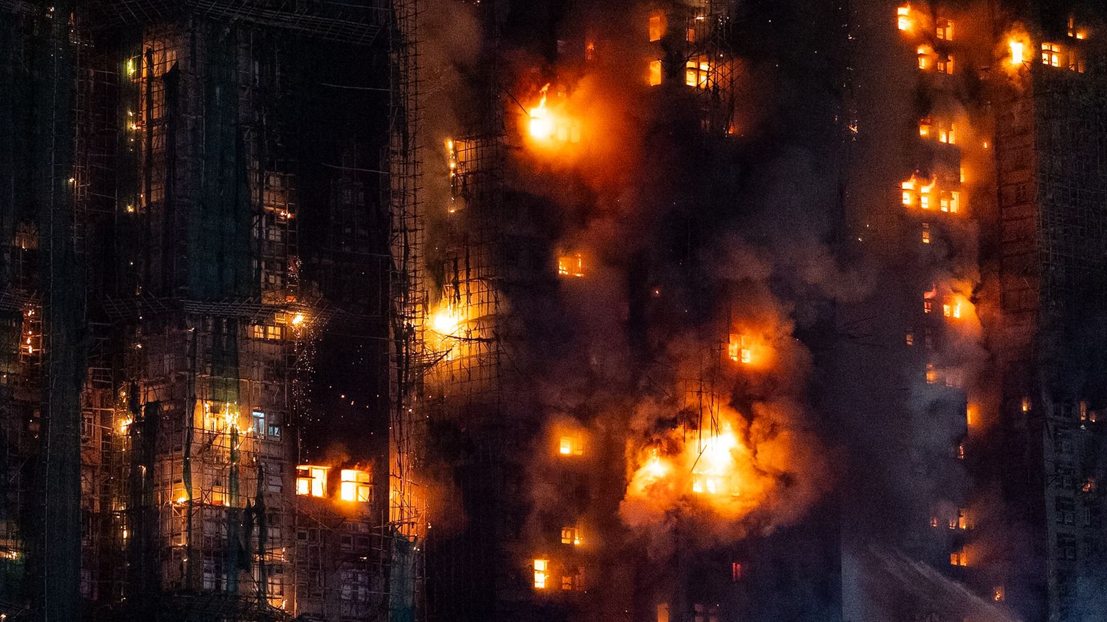 Almost 280 people missing as huge fire engulfs Hong Kong flats - dozens ...