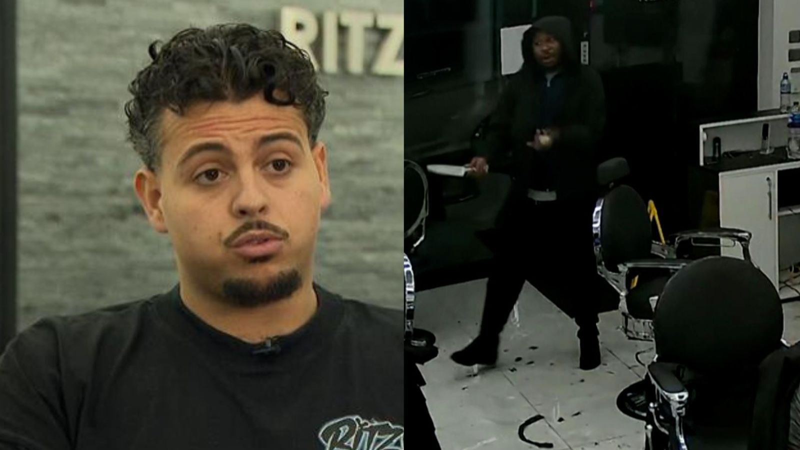 Barber shop confronted by man wielding knife questions whether train ...