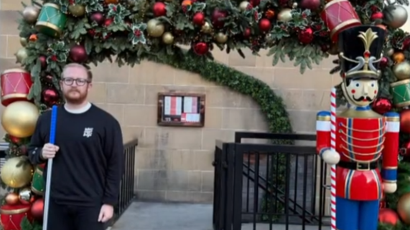 Have you seen this nutcracker? CCTV shows thief stealing festive statue ...