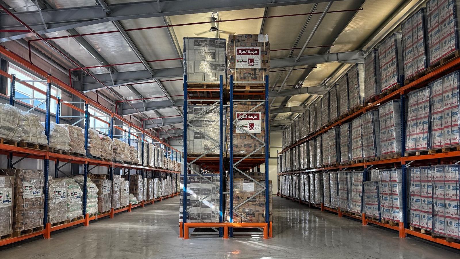 Inside Jordan warehouse where Gaza aid held 'after being refused entry ...