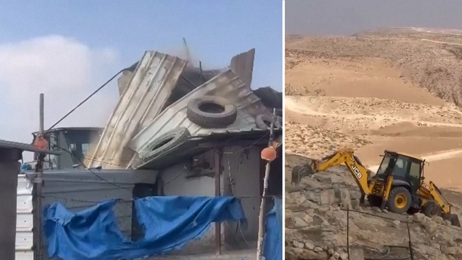 Israeli military diggers demolish home and wells in West Bank village ...