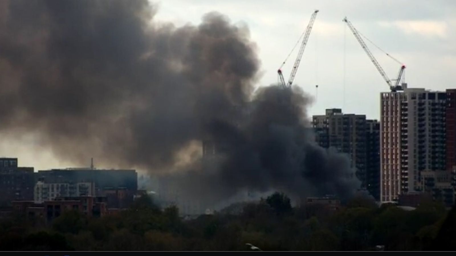 Watch live as major incident declared after fire breaks out in London ...