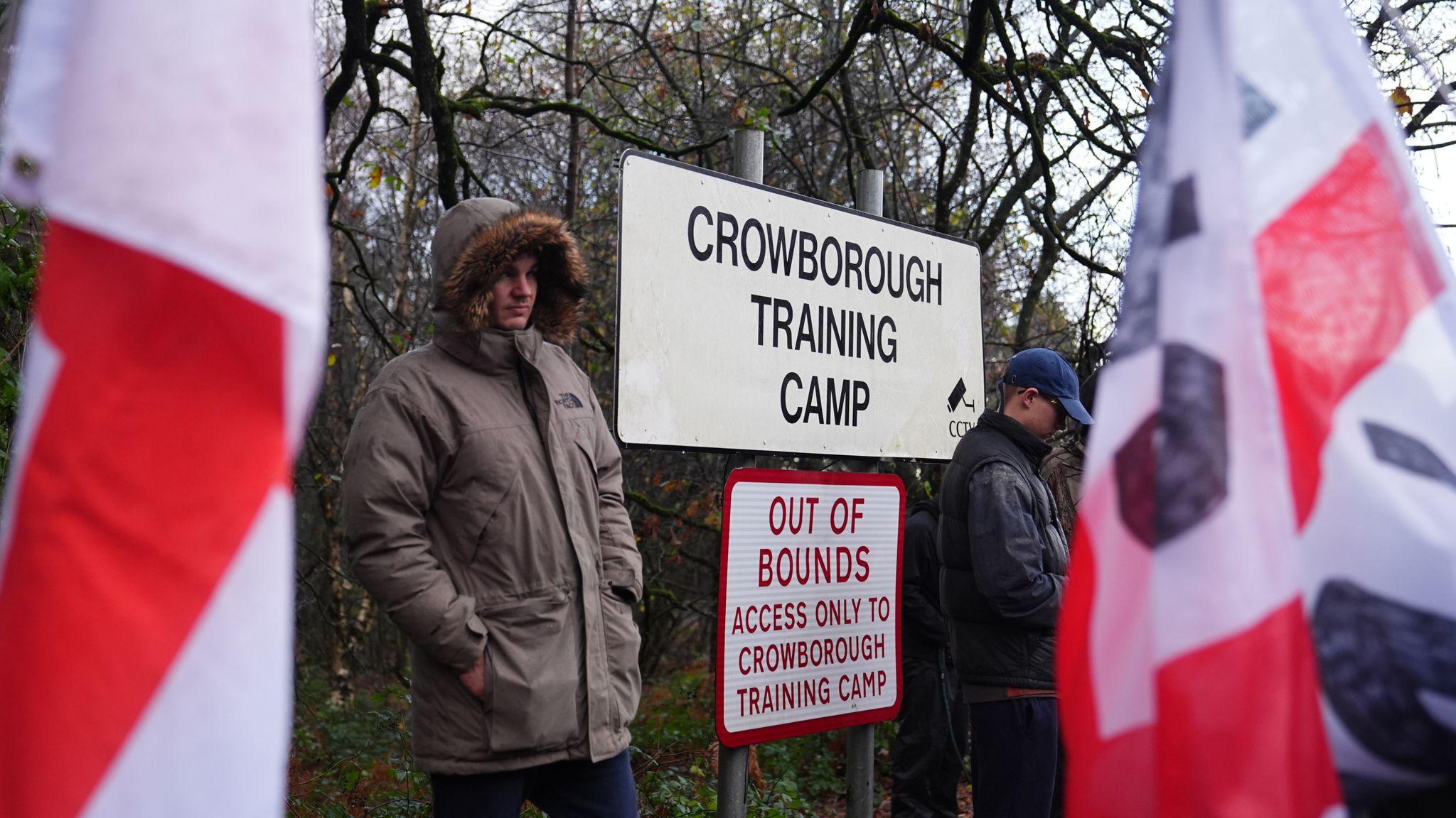Hundreds protest against Crowborough army barracks plan for asylum ...