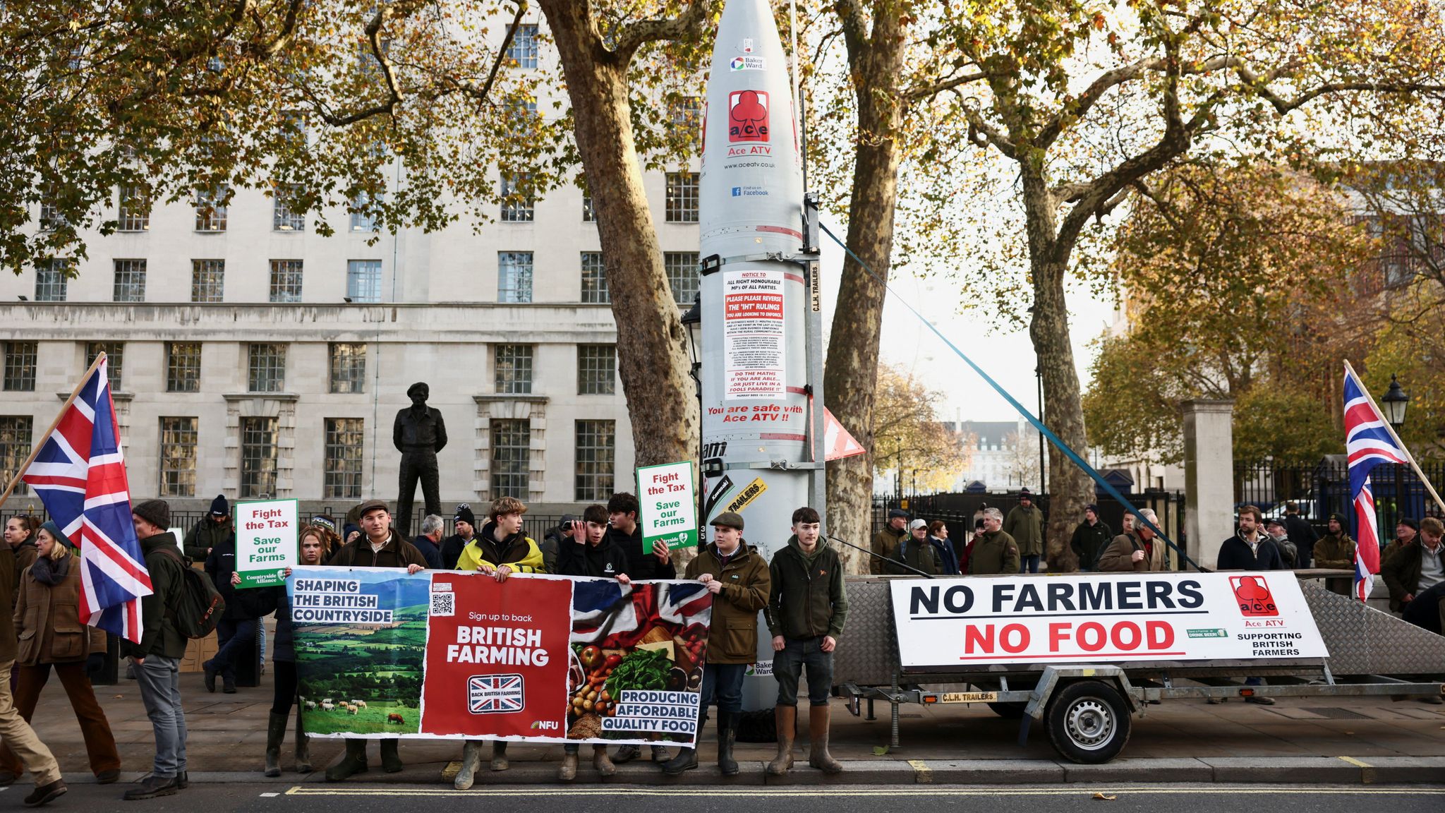 Farmers ignore tractor ban and take inheritance tax protest to ...