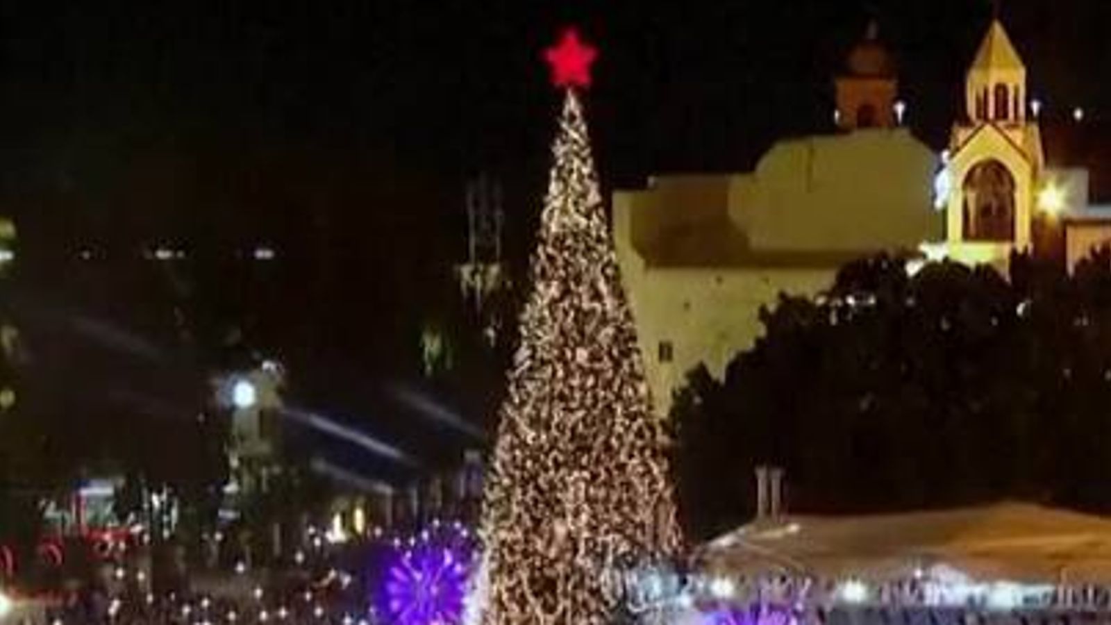 Bethlehem has lit a Christmas tree for first time since Gaza war began ...