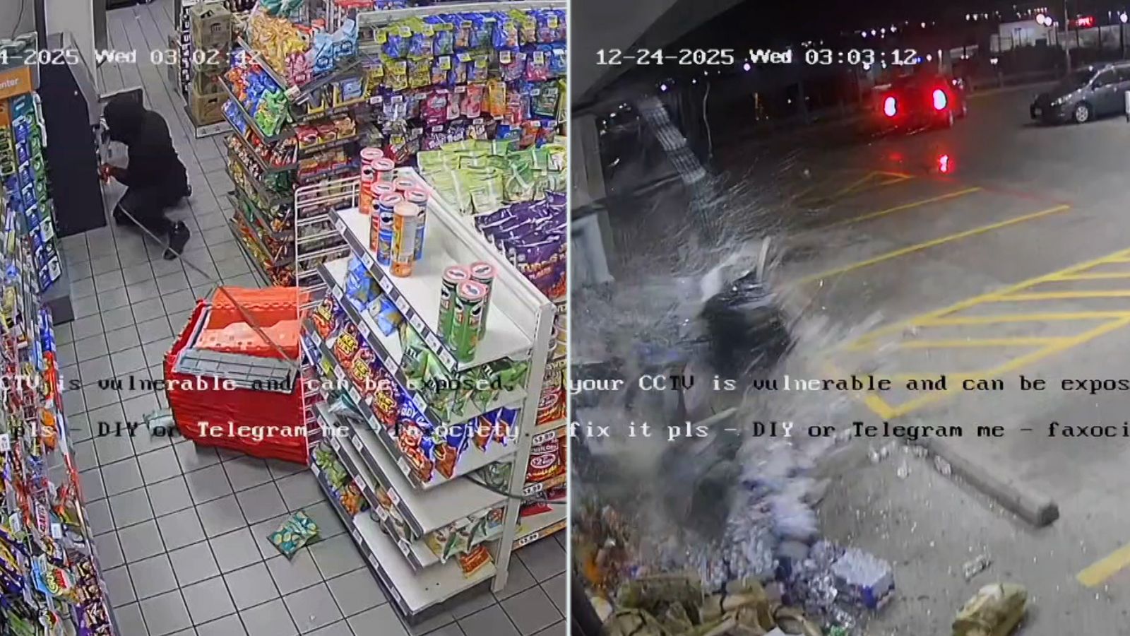 Robbers rip ATM from inside Texas store | US News | Sky News