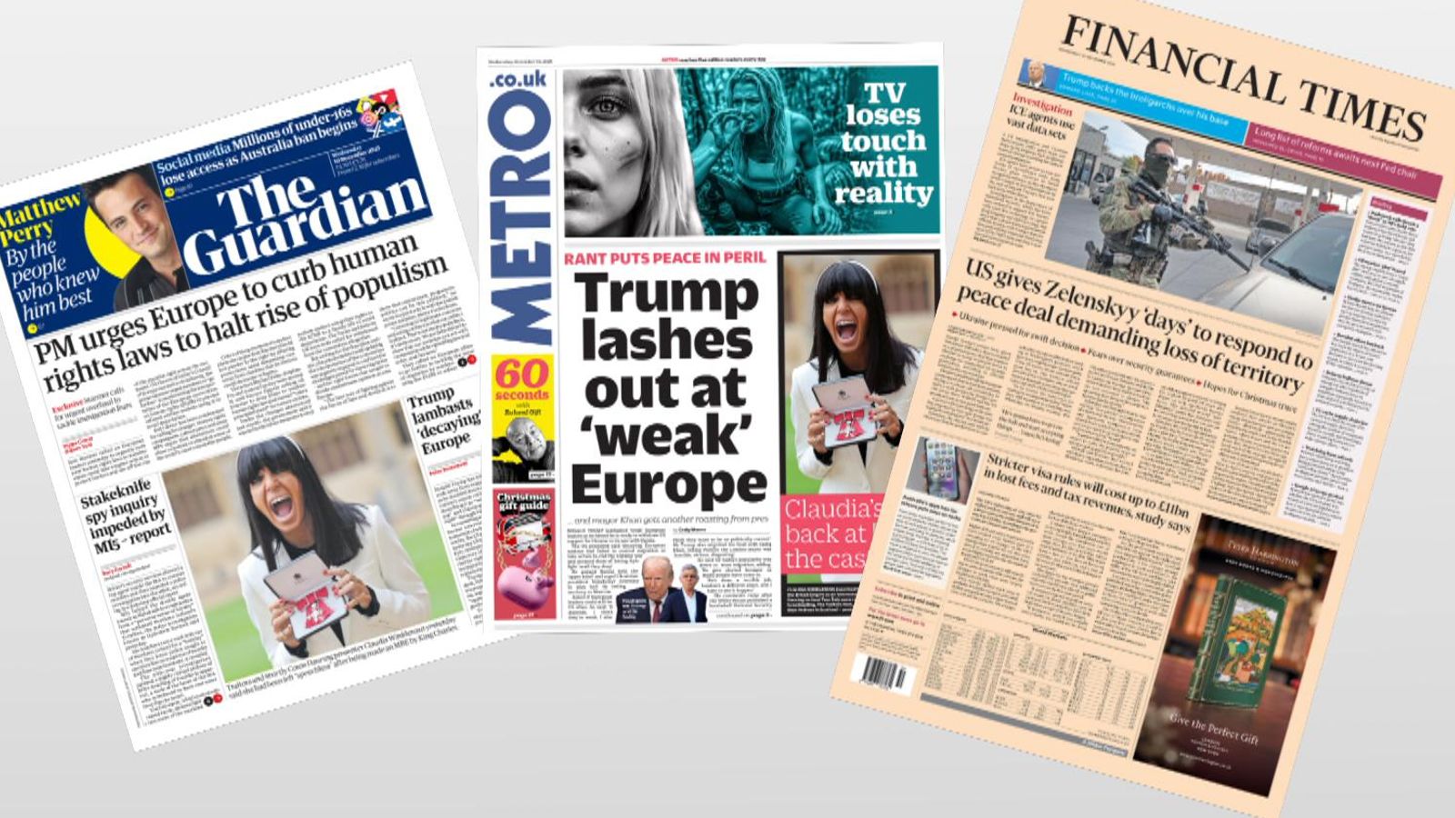 Wednesday's national newspaper front pages | UK News | Sky News