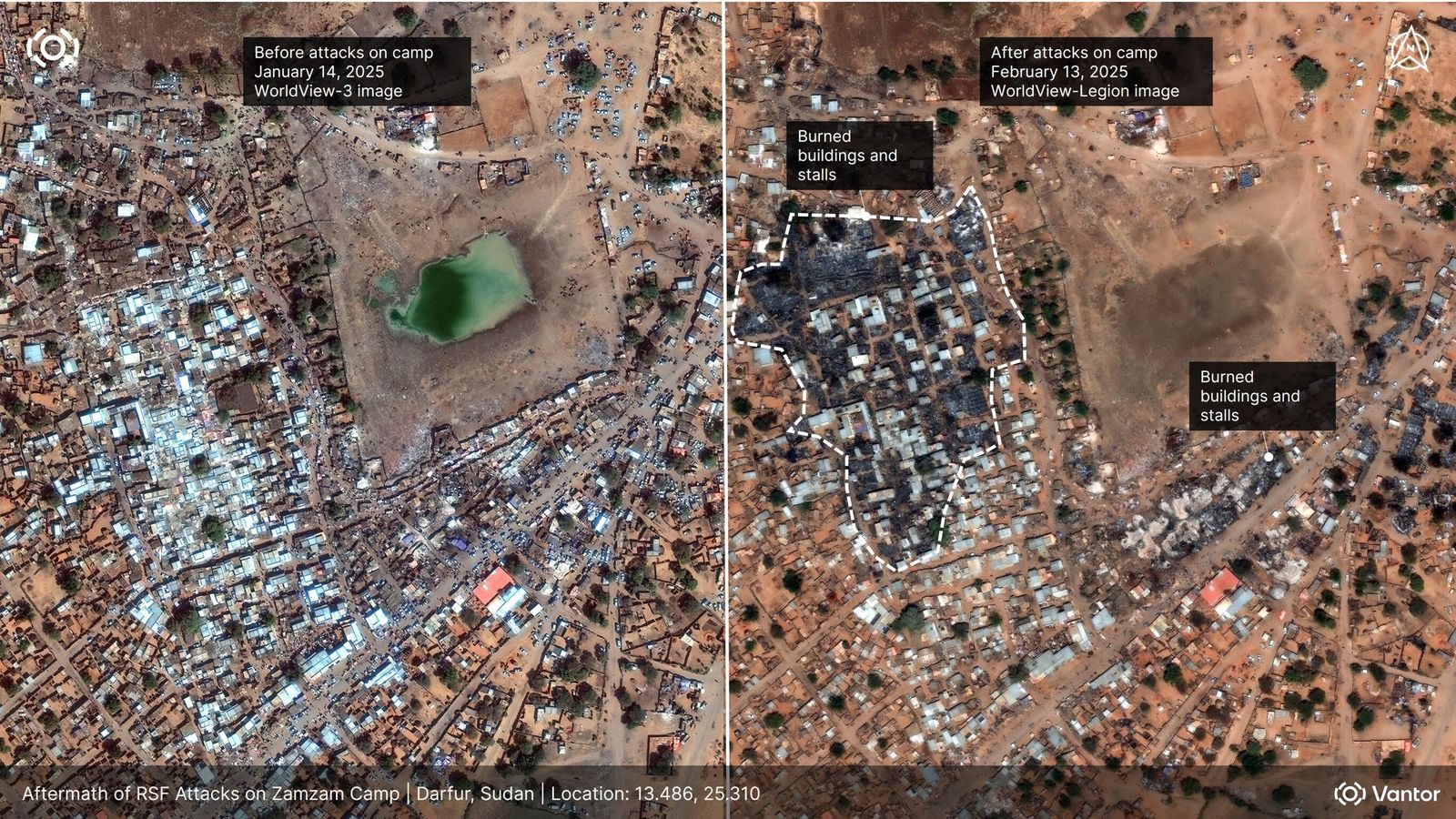 Looking back at 2025 - in satellite images | World News | Sky News