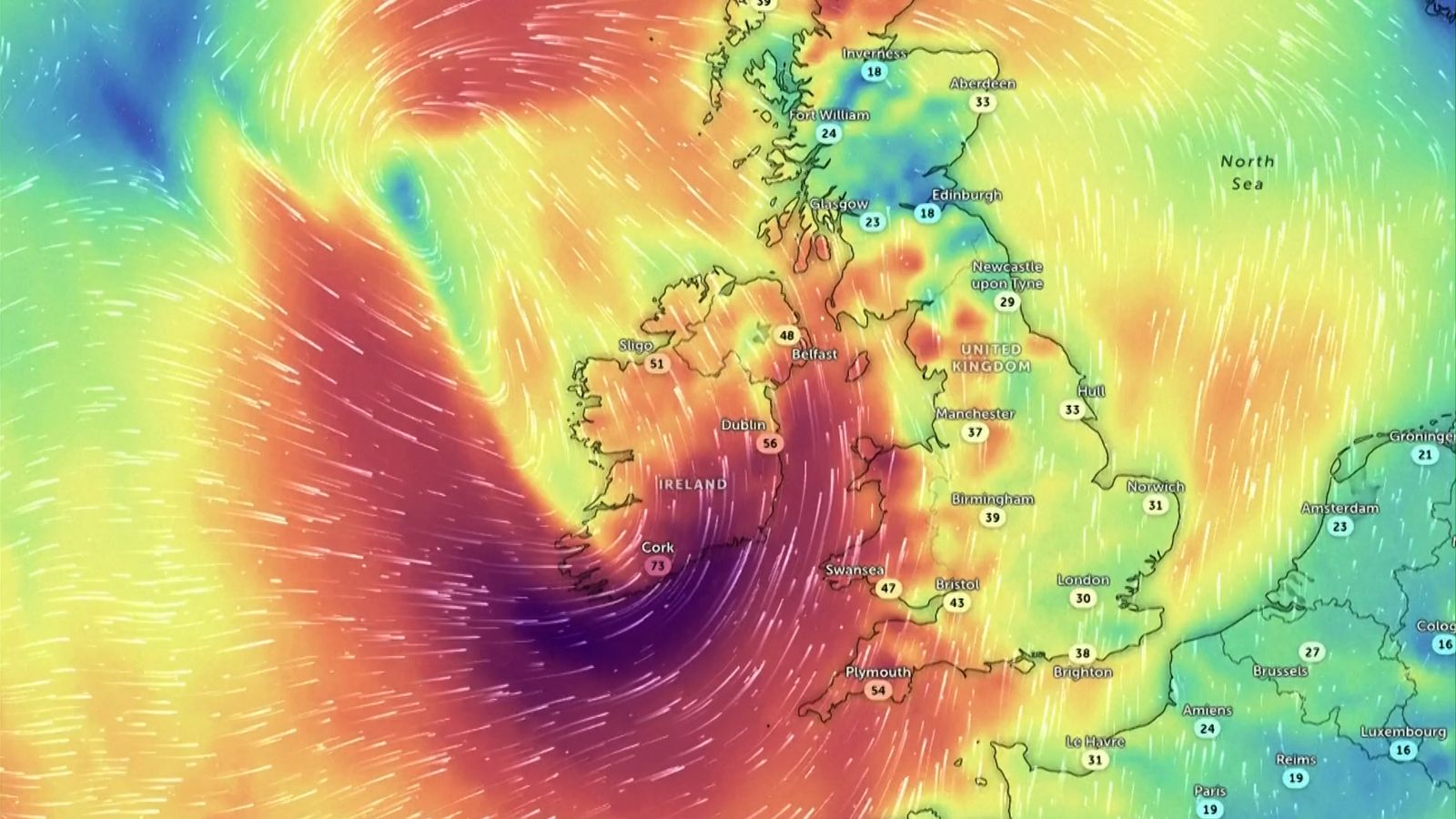 Storm Bram: 90mph winds, rain and flooding hit parts of the UK | News ...