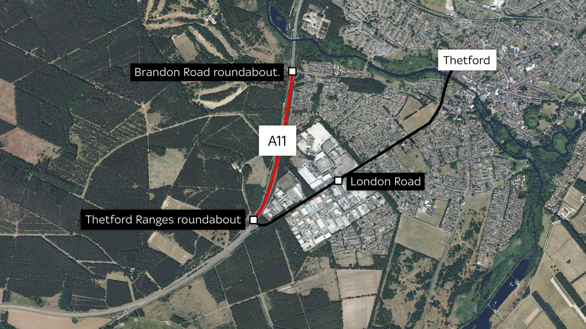 Man 'carrying handgun' shot and killed by police after crash in Norfolk ...