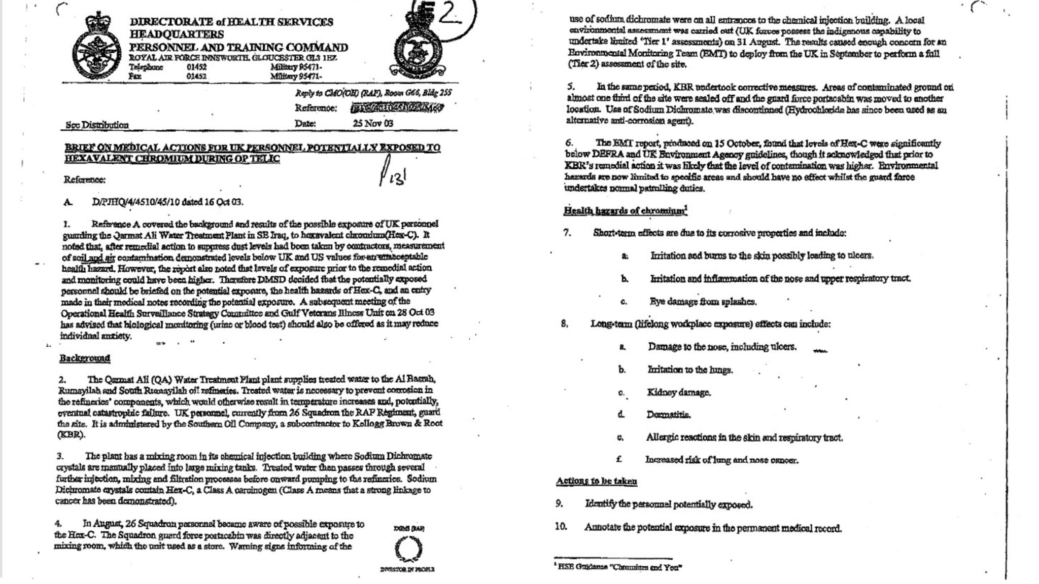 Iraq veterans living with 'ticking time bomb' after not receiving ...