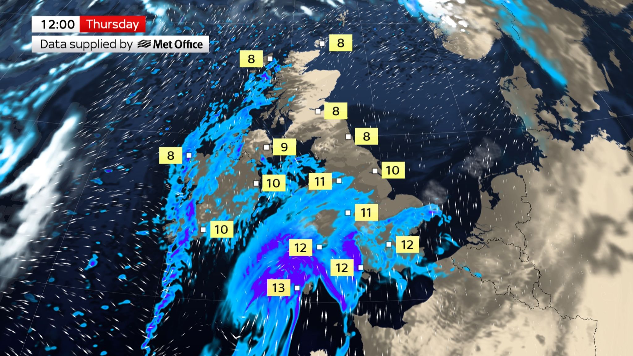 UK weather: Warning of 'prolonged' heavy rain bringing travel ...