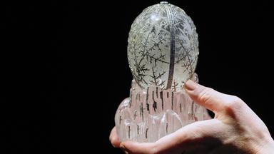 Faberge egg, set with 4,500 diamonds, sells in London for world record ...