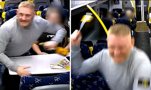 Man jailed for violent bottle attack on two passengers on Glasgow to ...