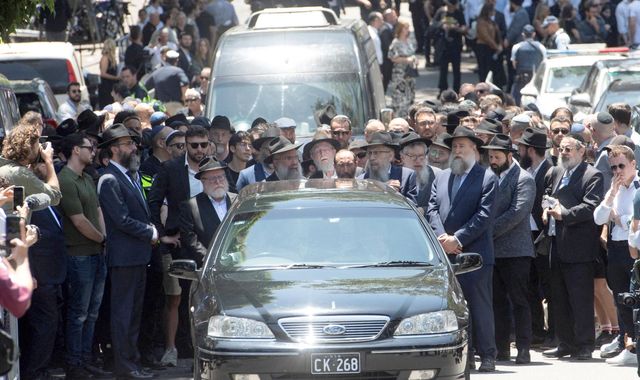 Mourners pay respects at funeral of Bondi attack victim Rabbi Eli ...