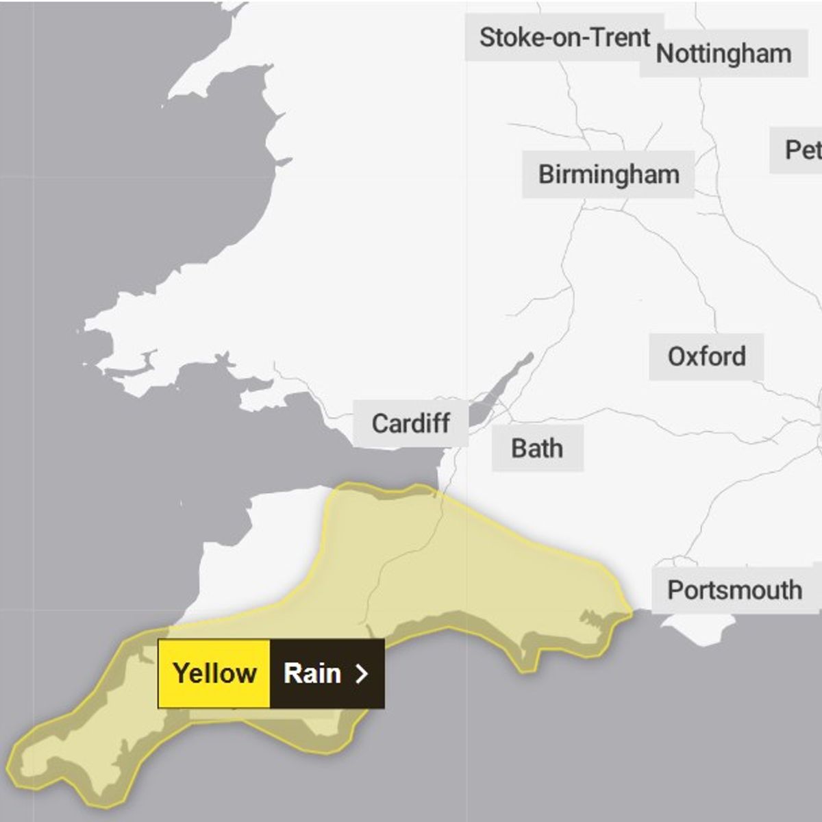 Yellow weather warning for parts of England already hit by severe rain ...